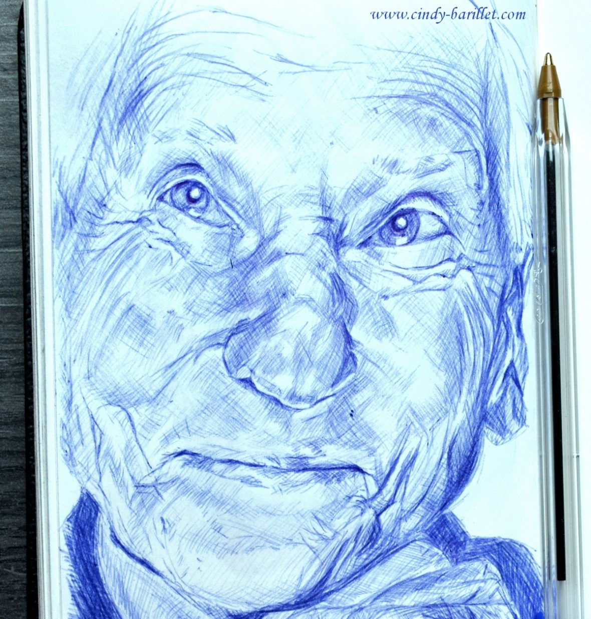 Démo : Dessiner au stylo bille - Cindy Barillet